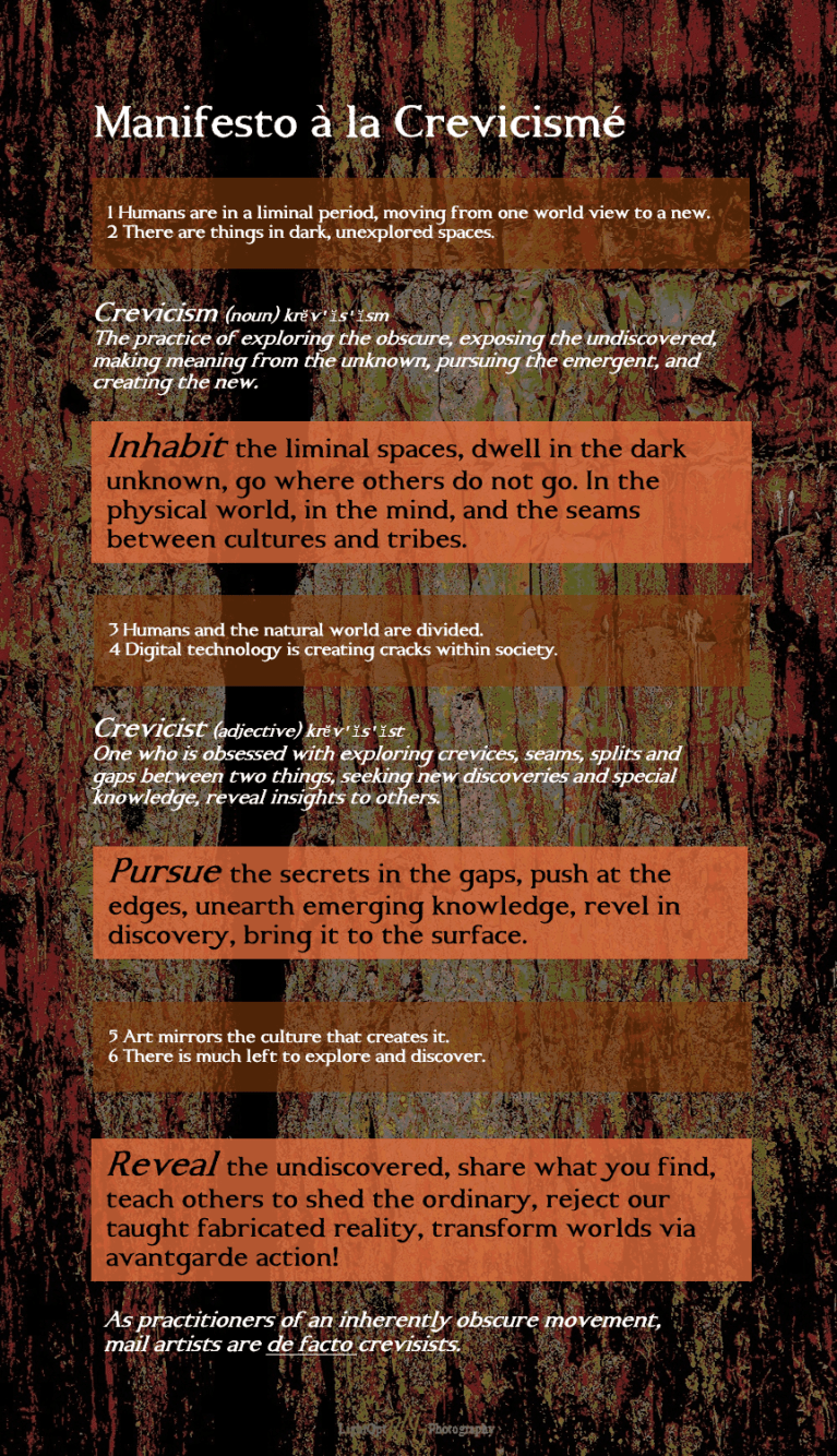 A new art manifesto – Nonlocal Variable Mail Art